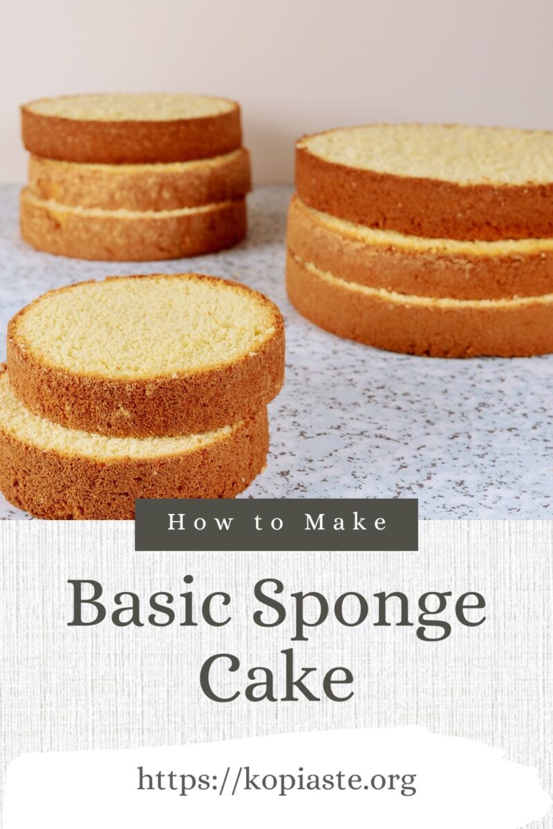 How to make Basic Sponge Cake (Pantespani) - Kopiaste..to Greek Hospitality