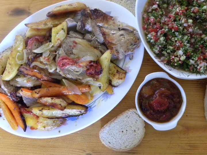Arni Psito or Katsiki Psito (Roasted Lamb or Goat) - Kopiaste..to Greek ...
