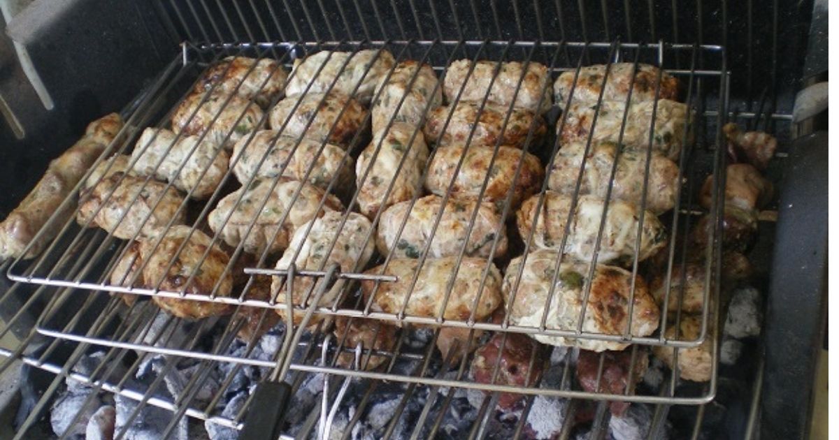 Sheftalia (Cypriot Crepinettes, served in Cypriot Pita Bread ...