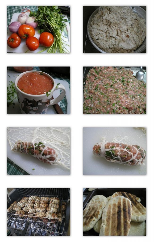 Sheftalia (Cypriot Crepinettes, served in Cypriot Pita Bread ...