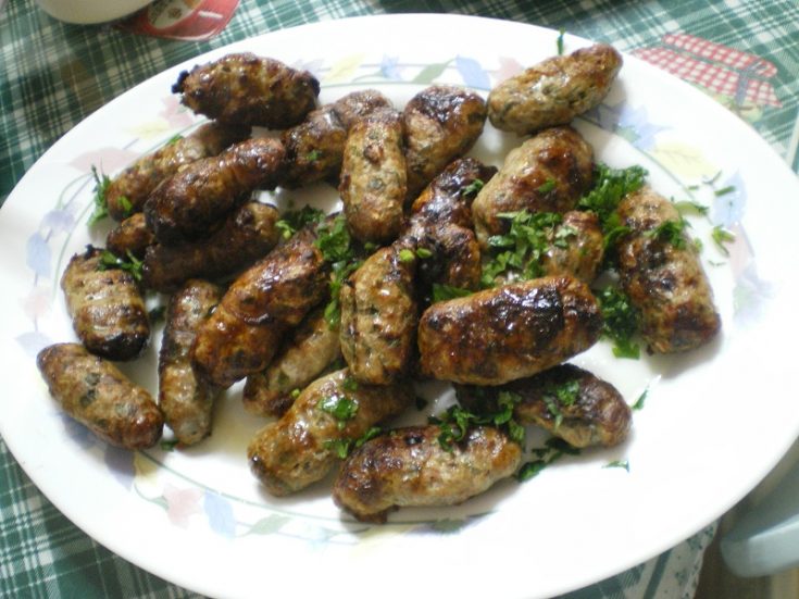 Sheftalia (Cypriot Crepinettes, served in Cypriot Pita Bread ...