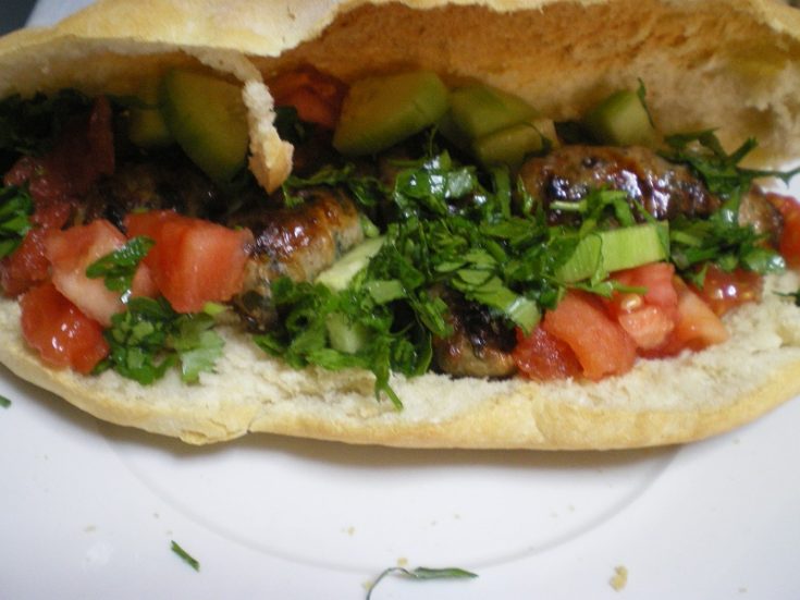 Sheftalia (Cypriot Crepinettes, served in Cypriot Pita Bread ...