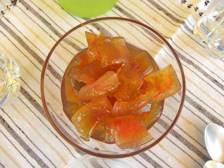 Glyko Karpouzi - Watermelon Rind Preserve (spoon sweet) - Kopiaste..to ...