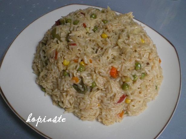 Pilafi me fide (Rice Pilaf with vegetables and vermicelli) - Kopiaste ...