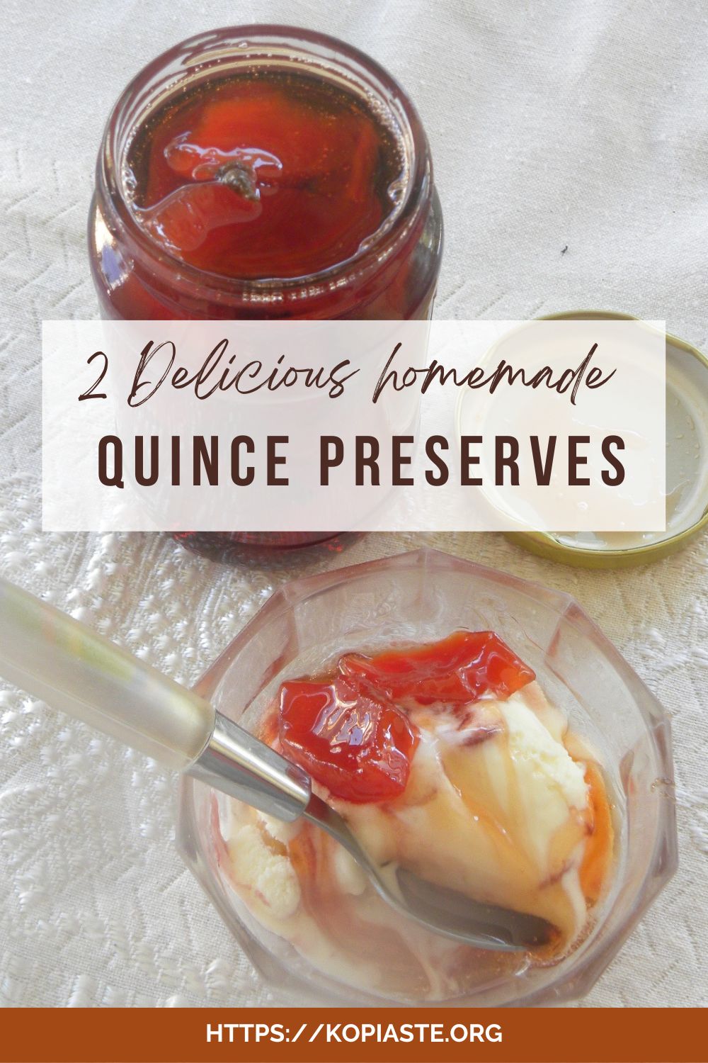 Glyko Kydoni (Quince Preserve) with Almonds - Kopiaste..to Greek ...