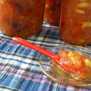 Glyko Kydoni (Quince Preserve) with Almonds - Kopiaste..to Greek ...