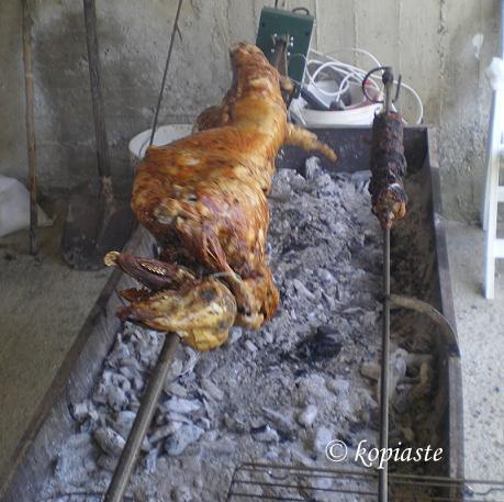 Ovelias - Easter Whole Lamb Roasted on the spit or Souvla - Kopiaste ...