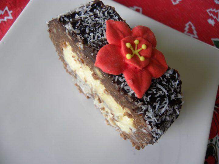 Christmas Chocolate Wafer Coconut Roulade - Kopiaste..to Greek Hospitality