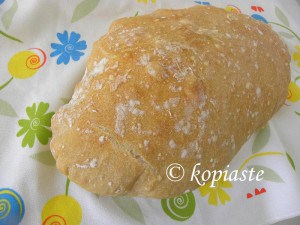 No knead Ciabatta Bread and Piperies Florinis Dip (Red Sweet Peppers ...