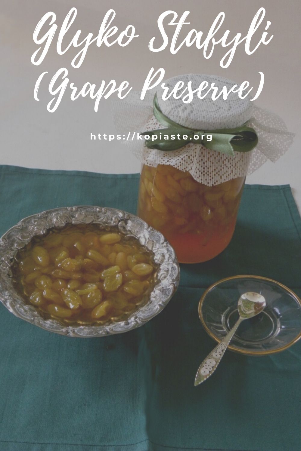 Glyko Stafyli (Greek Grape Preserve) - Kopiaste..to Greek Hospitality