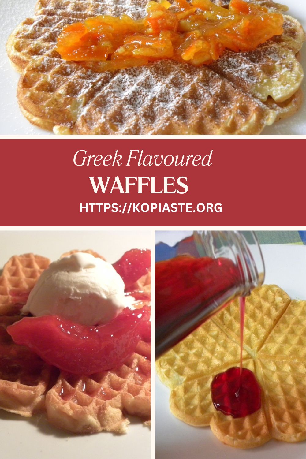Greek Flavoured Waffles - Kopiaste..to Greek Hospitality