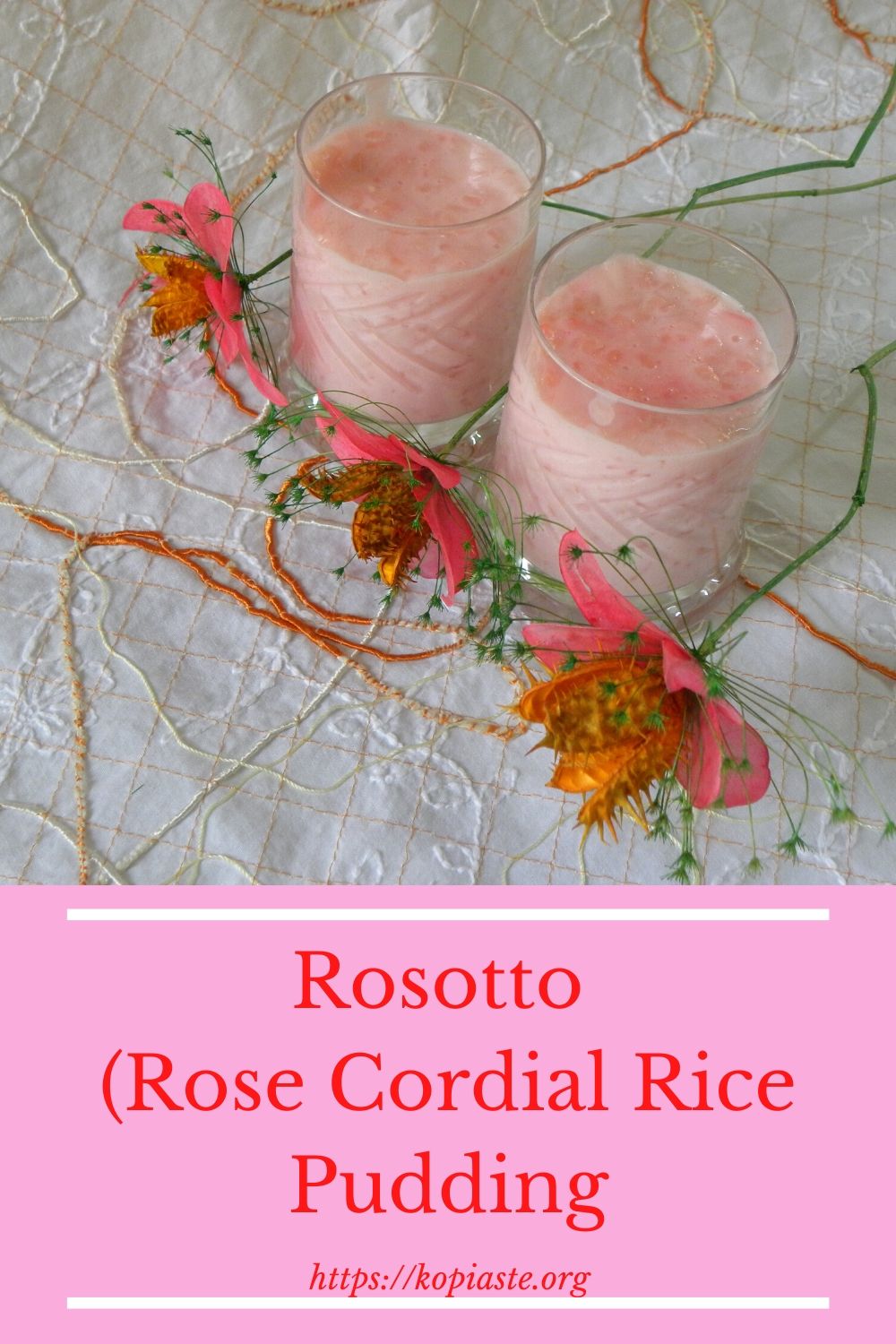 Rosotto (Pink Rice Pudding) - Kopiaste..to Greek Hospitality