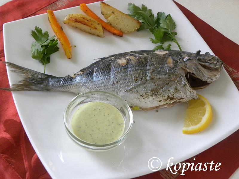 Melanouria (Saddled Seabream) with Ravigote Sauce & my "Pickled Salad ...