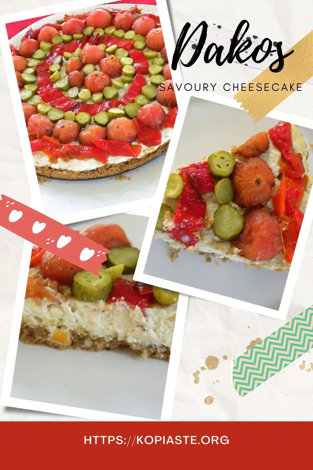 Dakos Savoury Greek Cheesecake - Kopiaste..to Greek Hospitality