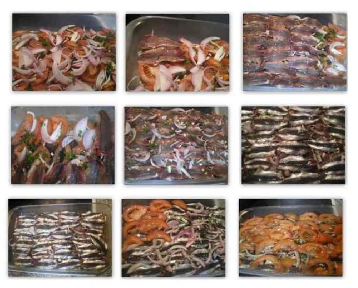 Filetarismenos Gavros Plaki sto Fourno (Filleted Baked Anchovies ...