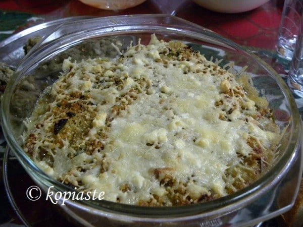 Bulgur Pie with Turkey Leftovers and Baby Potatoes with Cheese & Herbs ...
