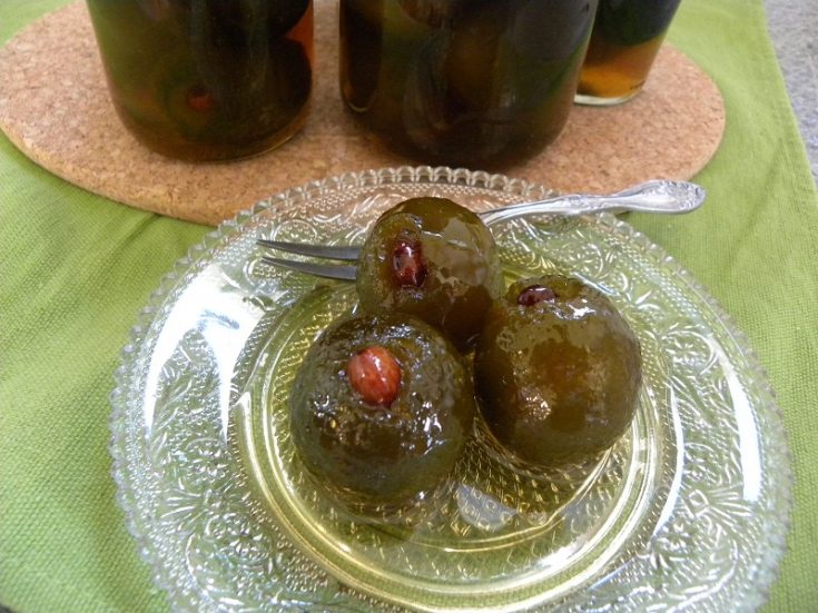 Glyko Karydaki (Green Walnuts Preserve) - Kopiaste..to Greek Hospitality