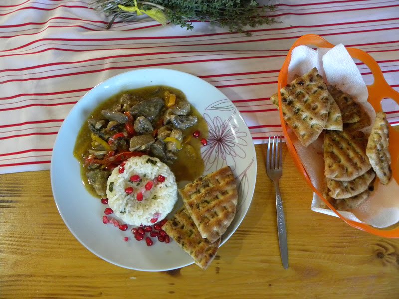 Sykoti (Goat or lamb offal) Riganato, Ladolemono with Peppers ...