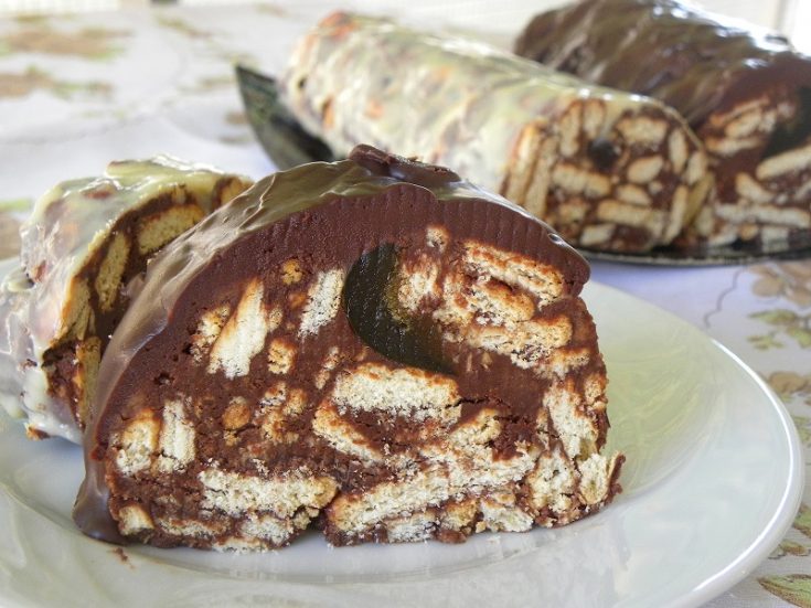 Kormos or Mosaiko (easy no-bake Chocolate Log) - Kopiaste..to Greek ...