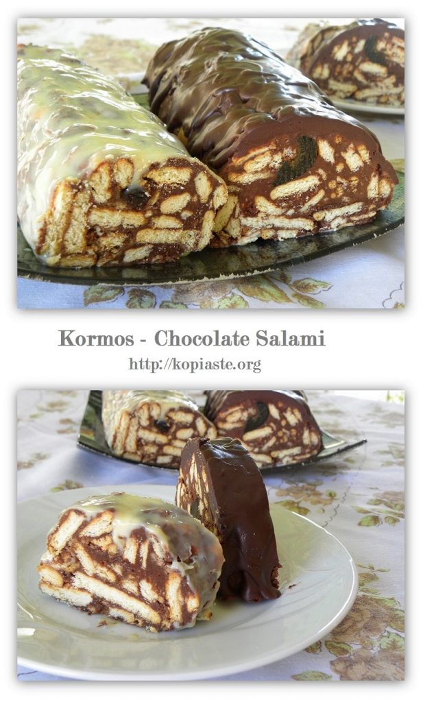 Kormos or Mosaiko (easy no-bake Chocolate Log) - Kopiaste..to Greek ...