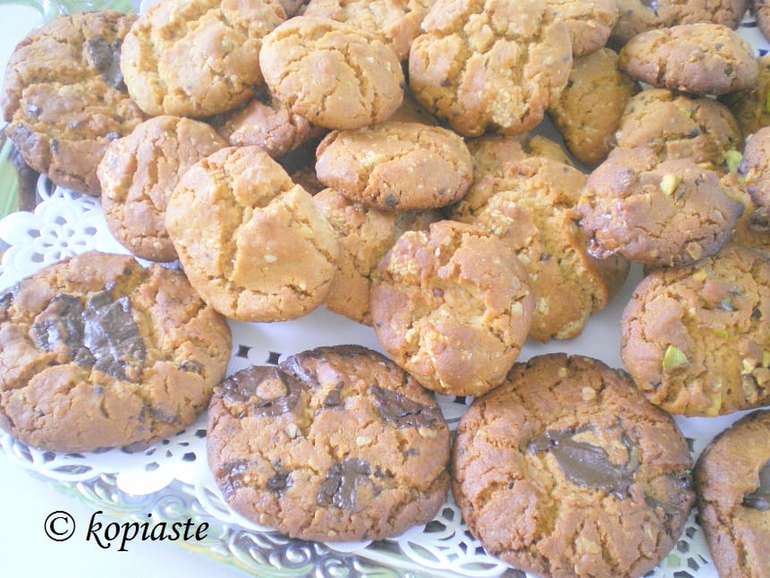 Honey, Peanut butter, Chocolate and Pastelli Cookies - Lakonia Part II ...