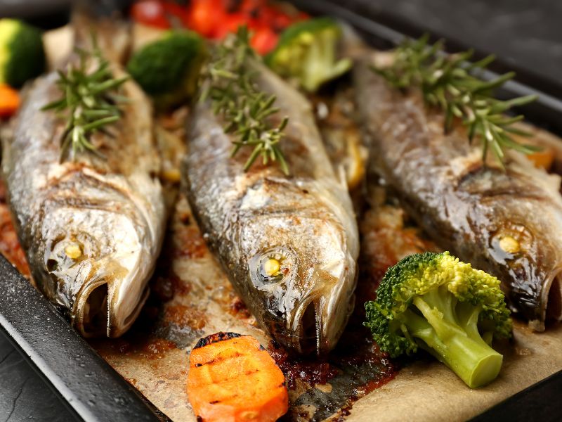 Greek Braised Fish Psari Plaki (Greek Baked Fish) Herbs & Flour