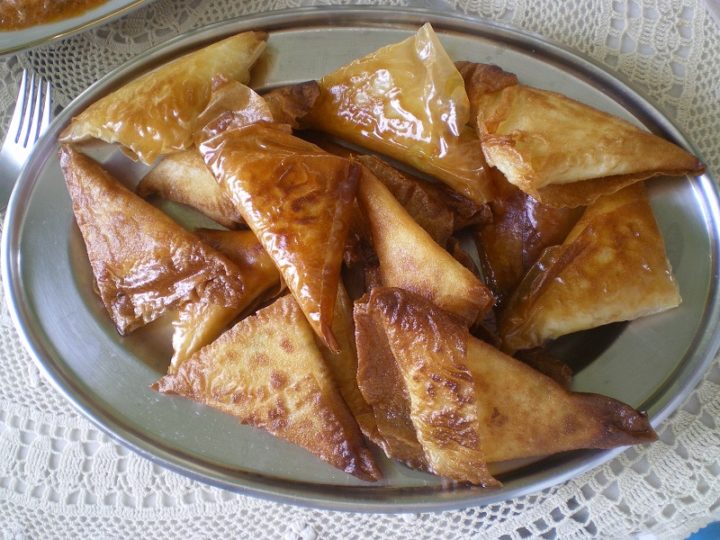 Tyropitakia (Cheese Triangles with Feta) - Kopiaste..to Greek Hospitality