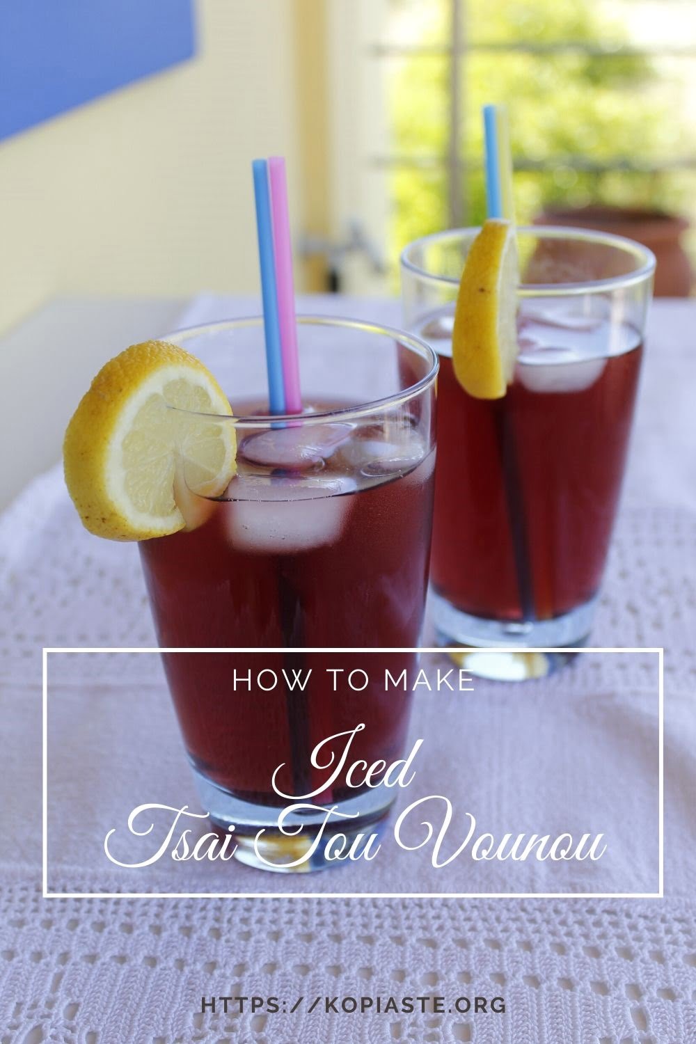 Iced Tsai Tou Vounou (Greek Mountain Tea) - Kopiaste..to Greek Hospitality