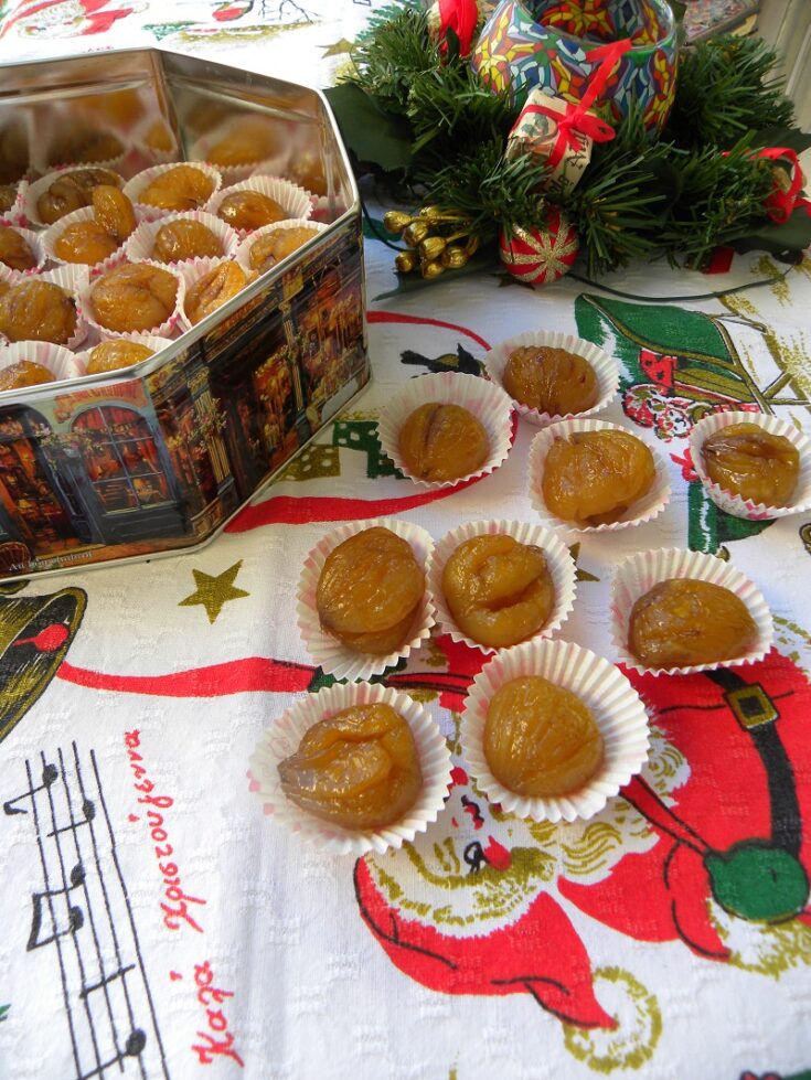 Chestnut Preserve (Glyko Kastano) and Marrons Glacés - Kopiaste..to ...