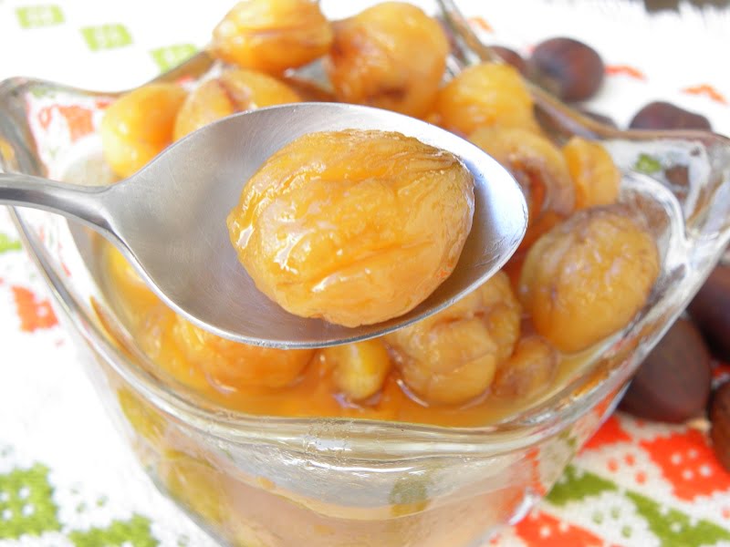 Chestnut Preserve (Glyko Kastano) and Marrons Glacés - Kopiaste..to ...