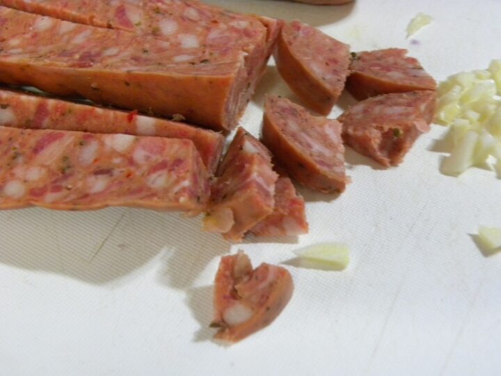 Greek Sausage Lasagna - Kopiaste..to Greek Hospitality