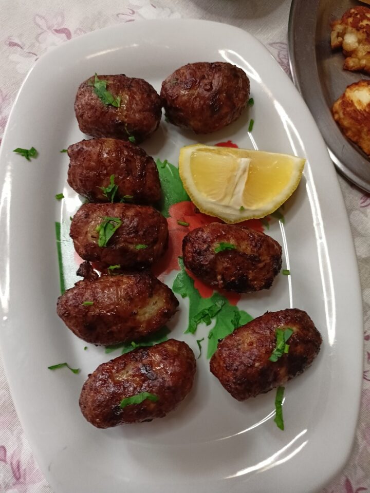 Sheftalia (Cypriot Crepinettes, served in Cypriot Pita Bread ...