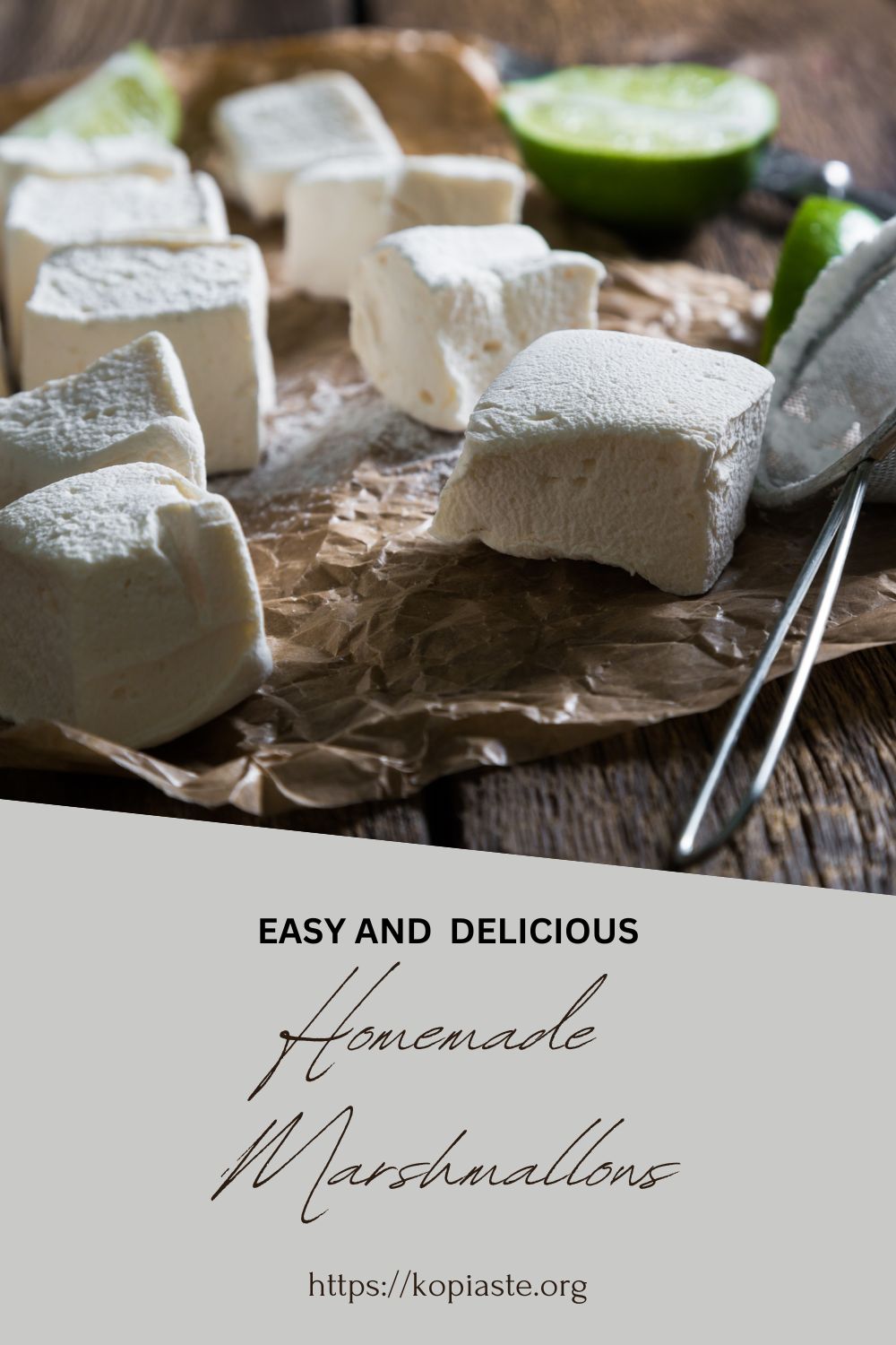 Easy and Delicious Homemade Vanilla Marshmallows!
