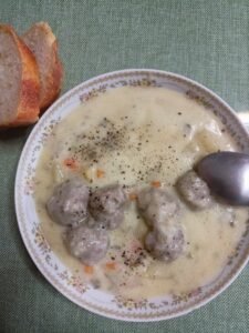 Giouvarlakia, Greek Meatball Soup Avgolemono - Kopiaste..to Greek ...