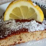 Lemon Anthotyros Cake with Almonds - Kopiaste..to Greek Hospitality